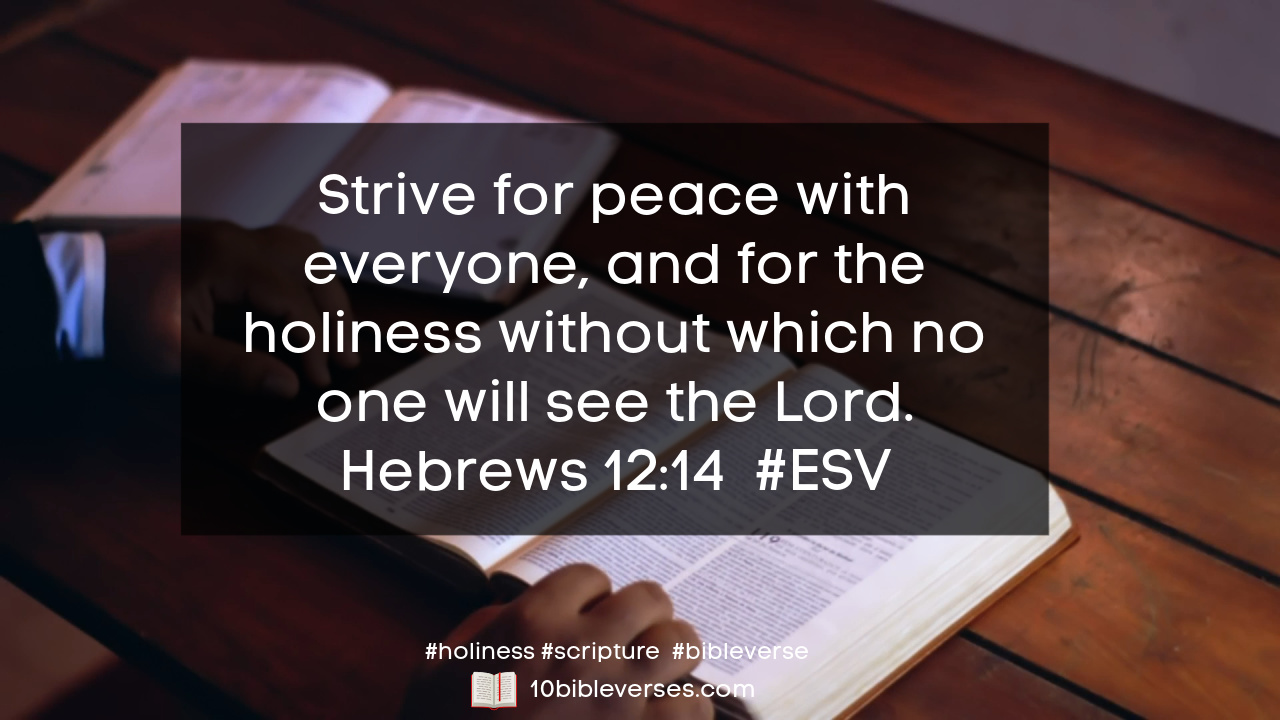 Scriptures on Holiness | Bible Verse on Holiness